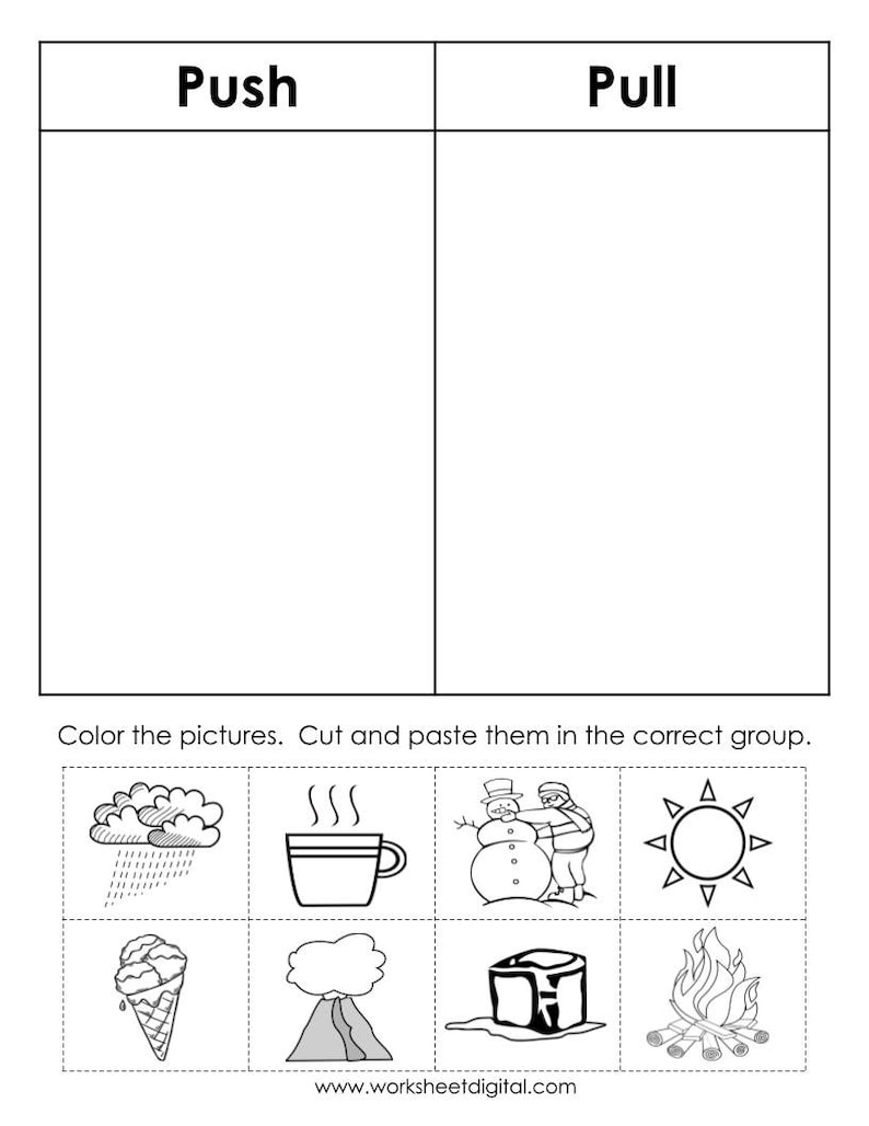 Science Worksheets, Sorting Worksheets, Kindergarten, Primary School ...