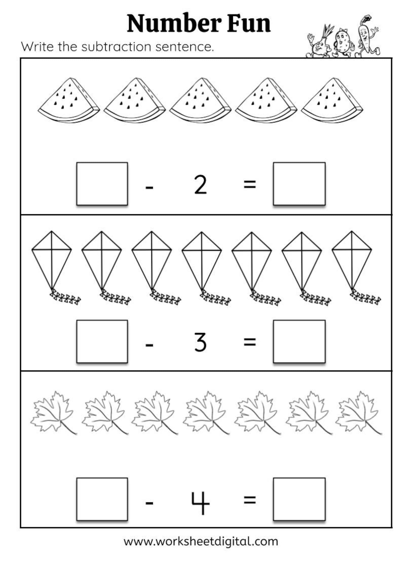 Printables Kindergarten Math Worksheets, Numbers 1 to 10, Counting ...