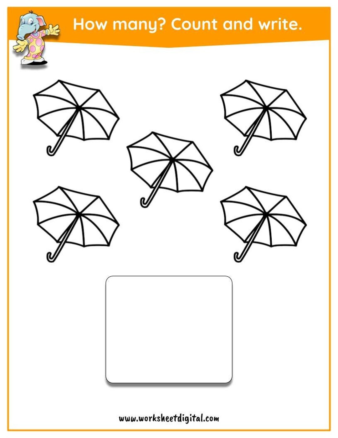 Number Tracing Practice 1-20 Counting, Tracing Writing Worksheet ...