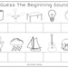 10 Printables Guess the Beginning Sound, Beginning Letters for ...