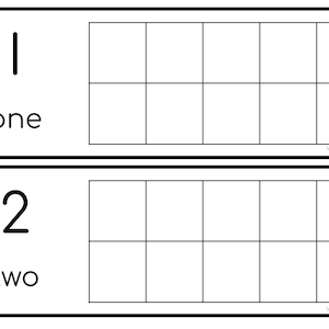 10 Printable Penguin Ten Frames 1 to 10 With Penguins and Blank Ten ...
