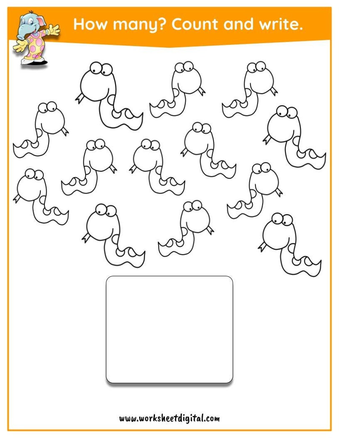 Number Tracing Practice 1-20 Counting, Tracing Writing Worksheet ...