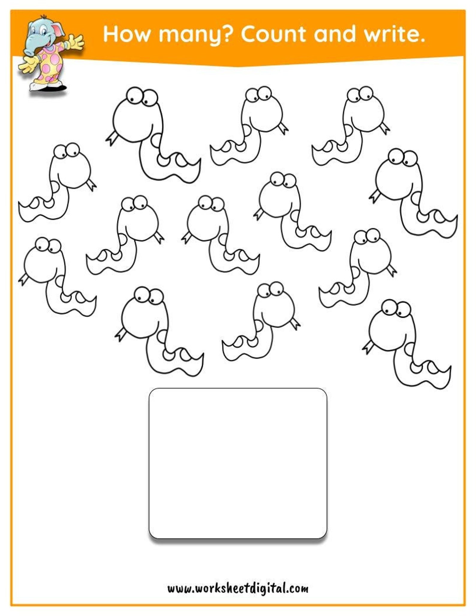 Number Tracing Practice 1-20 Counting, Tracing Writing Worksheet ...