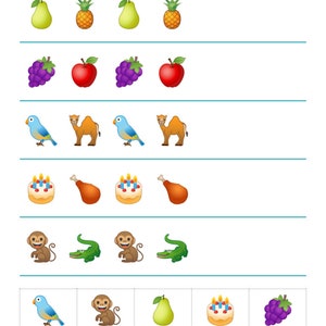 Pattern Worksheets, What Comes Next Game , Busy Book Printable ...