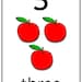 Printable Number Posters 1-10: Apple Theme (PDF) - Etsy