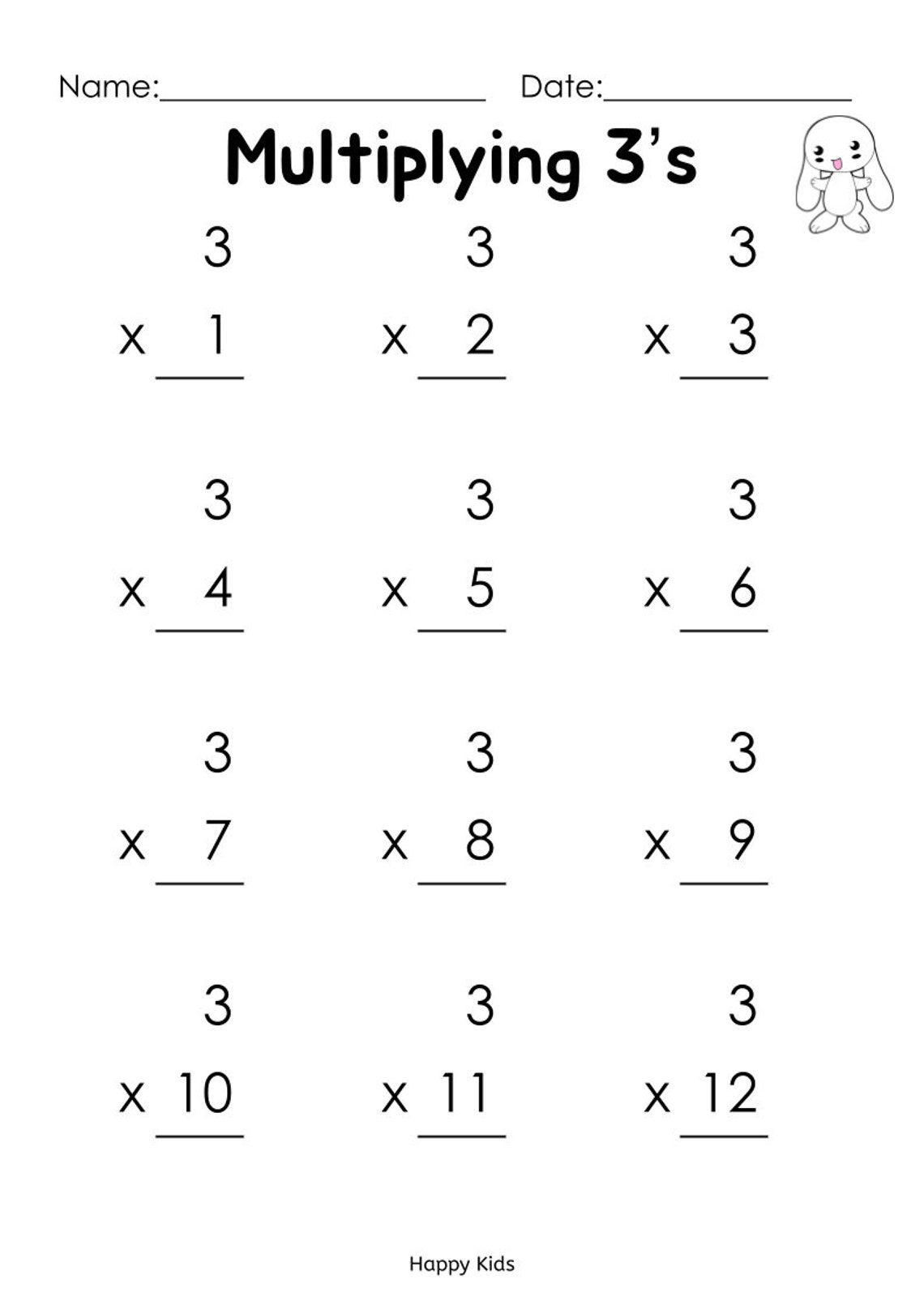 Printable Multiplication, Multiplying Worksheets, Numbers 1 12 for ...