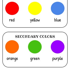 Mixing Colors Worksheet, Primary Color Mixing Worksheet, Digital ...