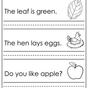 20 Printable Sentence Writing Worksheets, Simple Sentences,writing ...
