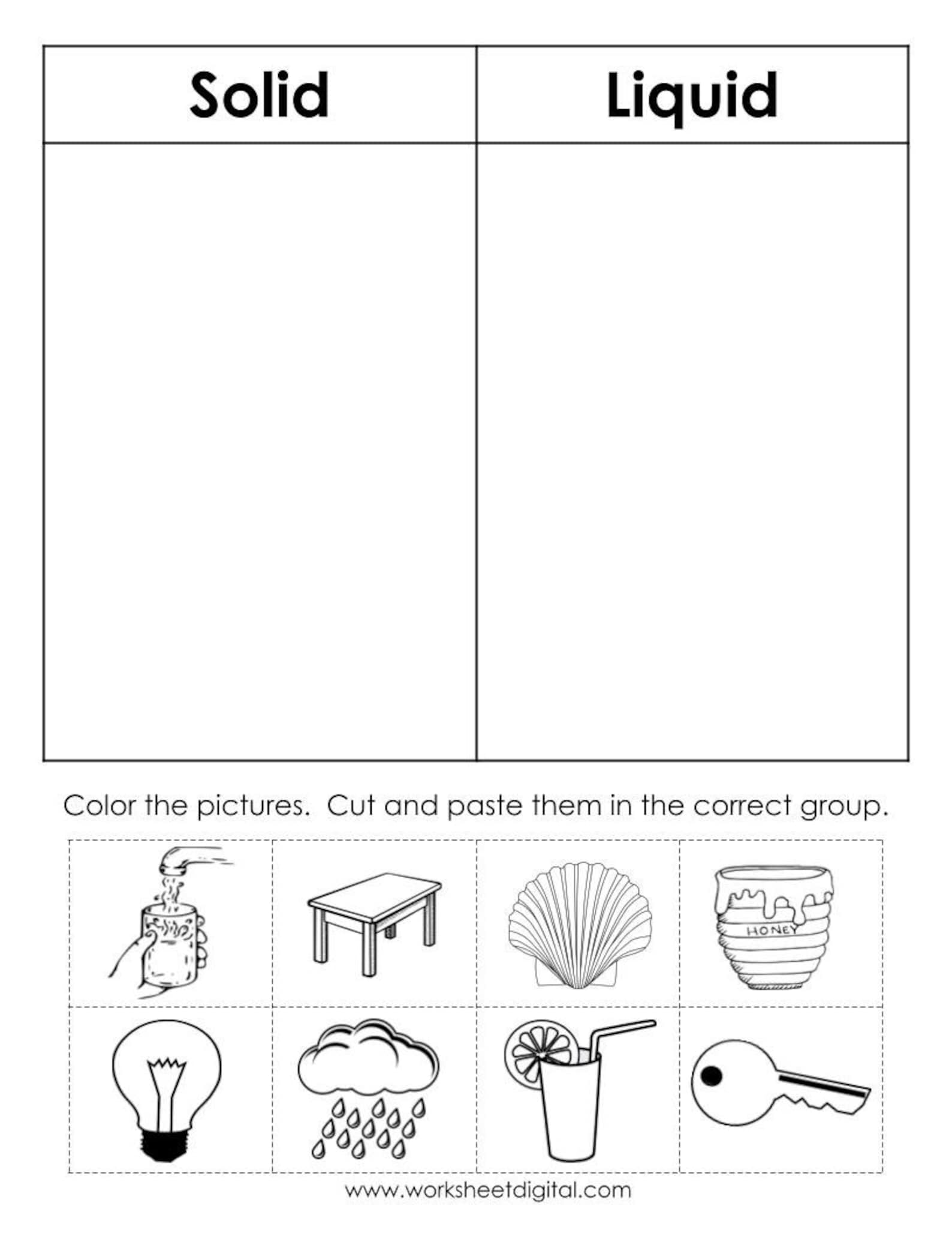 Science Worksheets, Sorting Worksheets, Kindergarten, Primary School ...