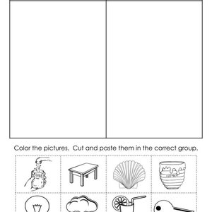 Science Sorting Worksheets: Kindergarten & Primary School (PDF) - Etsy