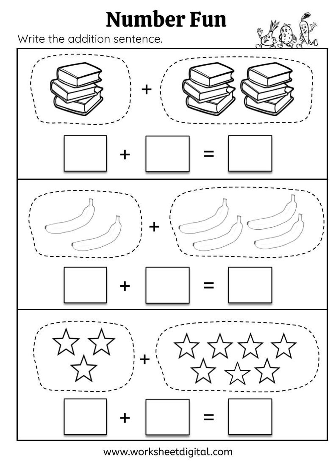 Printables Kindergarten Math Worksheets, Numbers 1 to 10, Counting ...