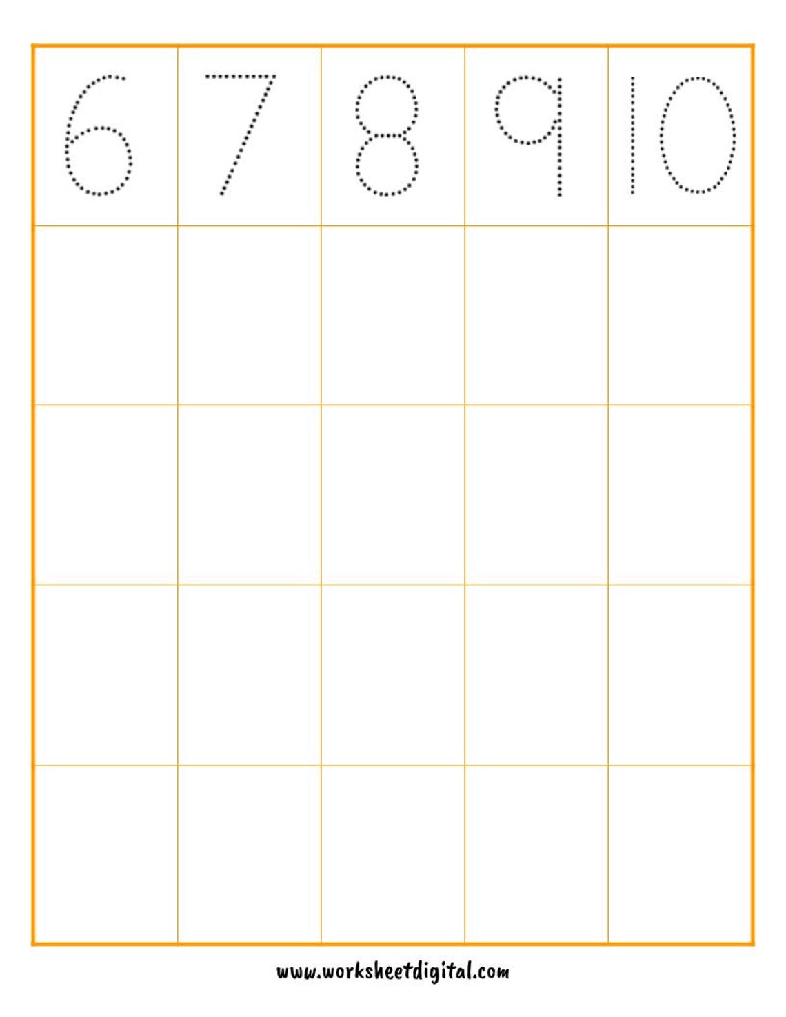 Number Tracing Practice 1-20 Counting, Tracing Writing Worksheet ...