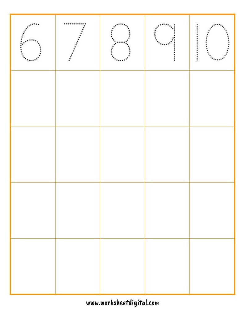 Number Tracing Practice 1-20 Counting, Tracing Writing Worksheet ...