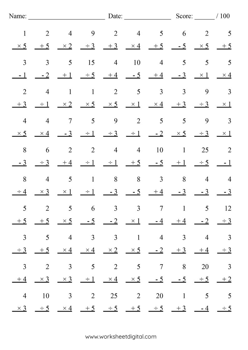 10 Printable Math Drills Addition Subtraction Multiplication 10-printable-math-drills-addition-subtraction-multiplication