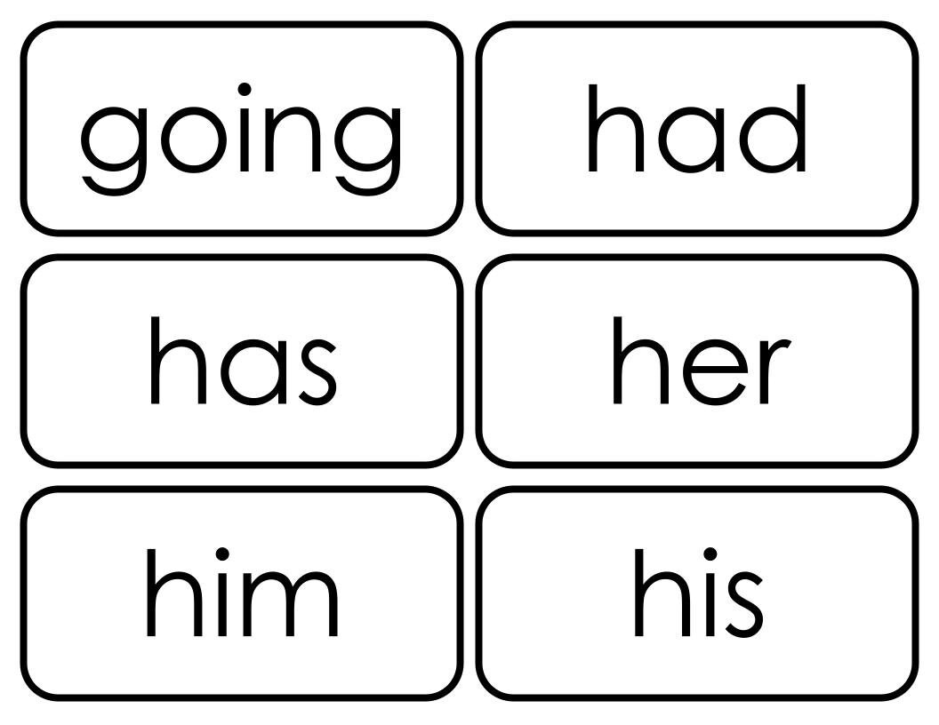 Dolch First Grade Sight Words Flash Cards