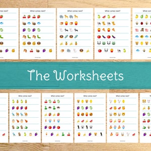 Pattern Worksheets, What Comes Next Game , Busy Book Printable ...