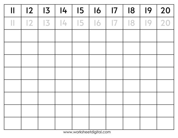 Printable Numbers 1-100 Tracing Worksheets for Preschool - Etsy