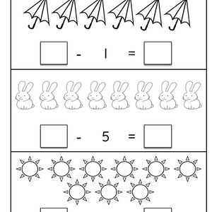 Printables Kindergarten Math Worksheets, Numbers 1 to 10, Counting ...