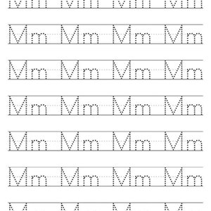 26 Printable Worksheets Trace the Letters Uppercase Lowercase A - Z ...