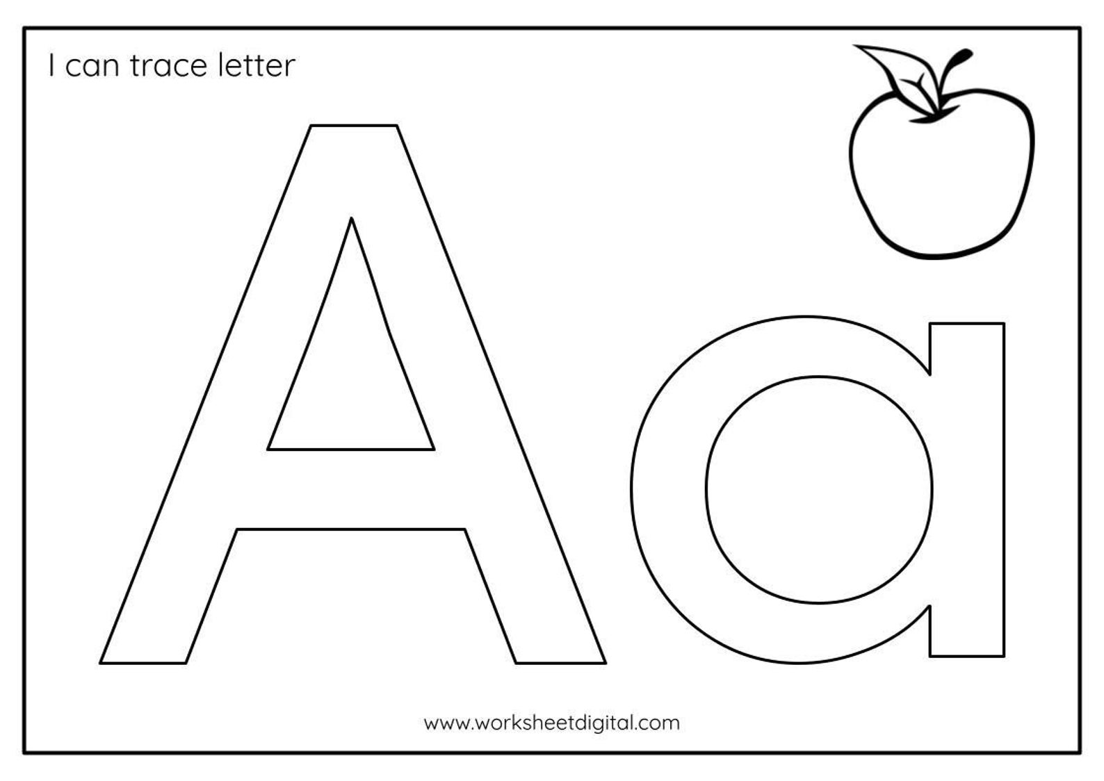 26 Printable I Can Trace the Letter Preschool, Kindergarten, Homeschool ...