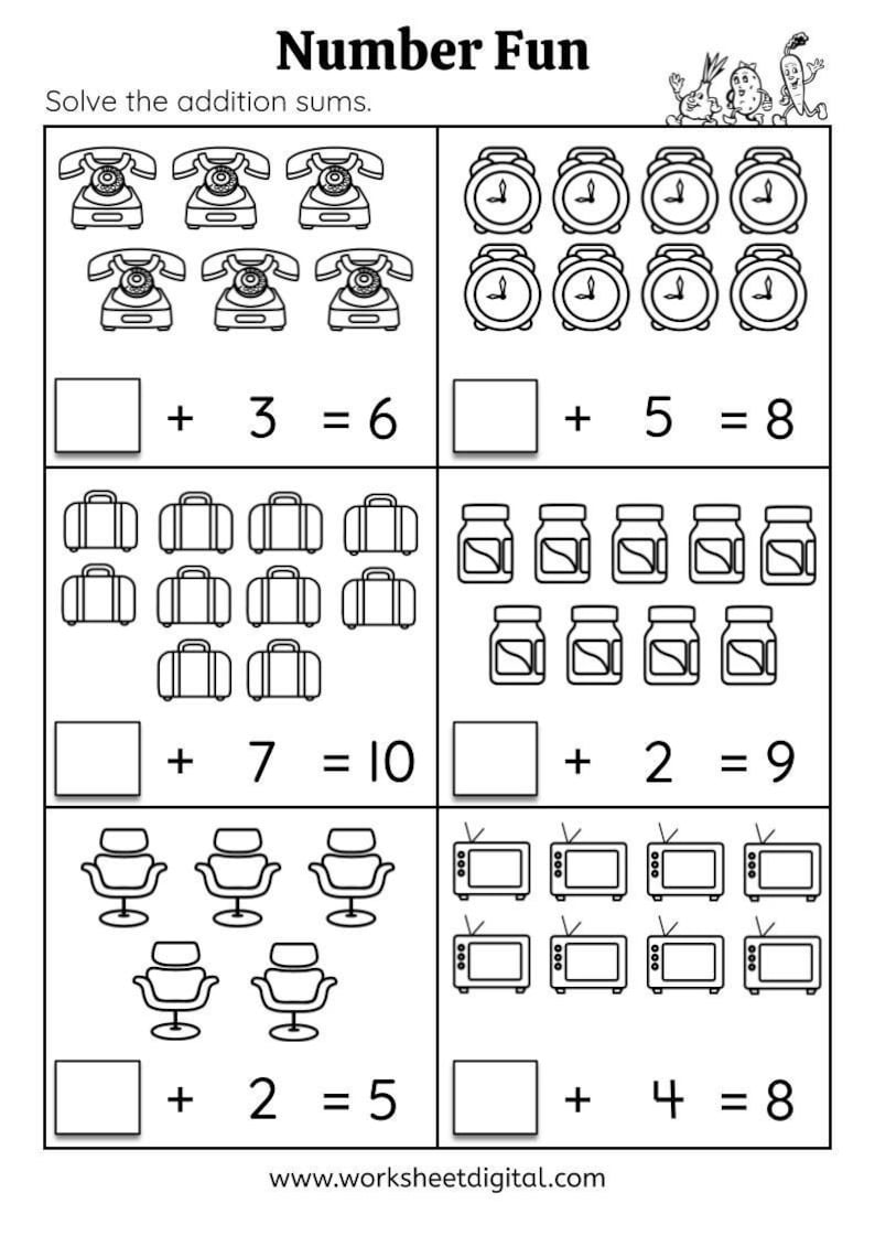 Printables Kindergarten Math Worksheets Numbers 1 To 10 Counting