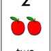 Printable Number Posters 1-10: Apple Theme (PDF) - Etsy