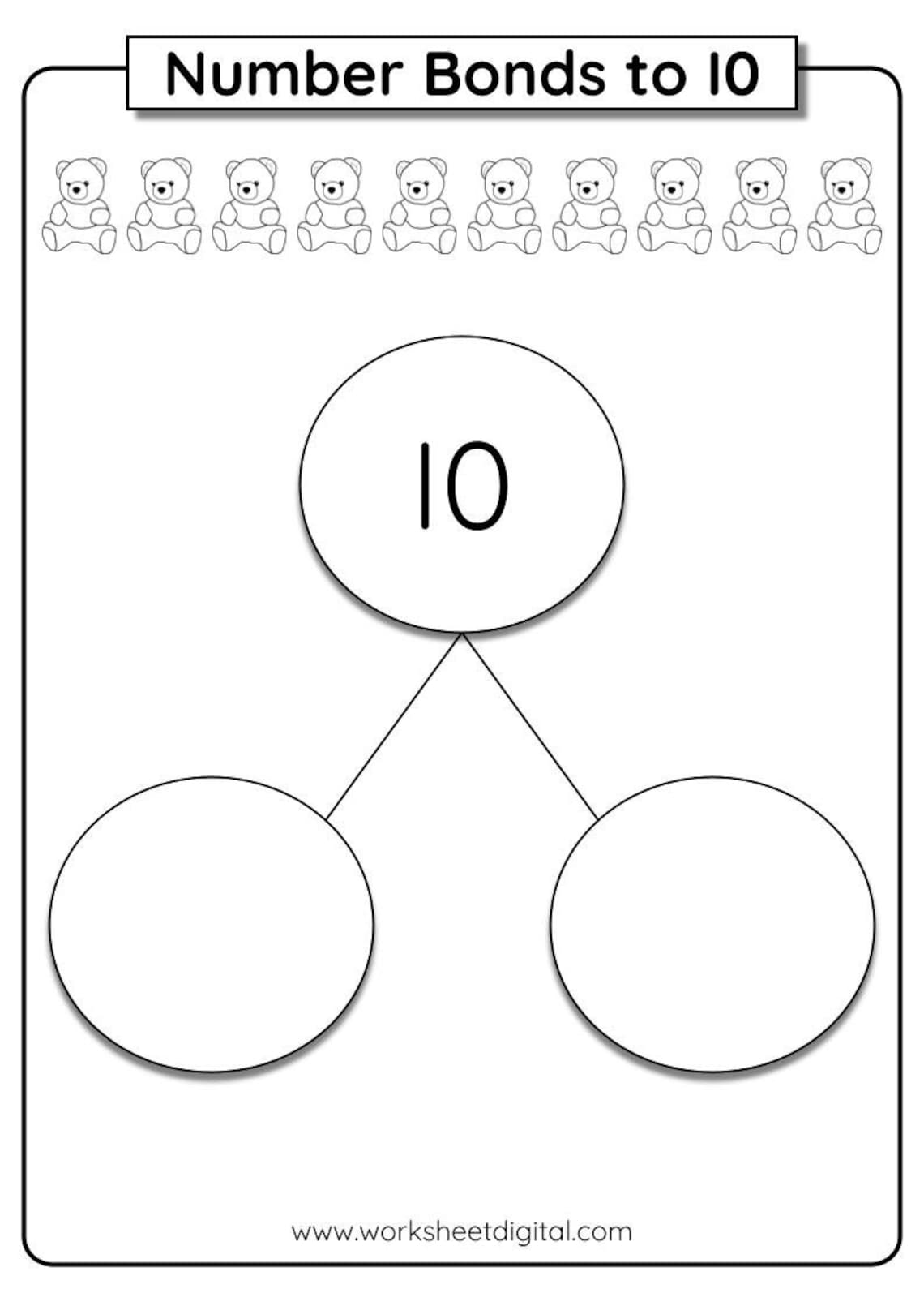 Number Bonds To 10 Math Worksheets Numbers 1 To 10 Etsy number-bonds-to-10-math-worksheets-numbers-1-to-10-etsy