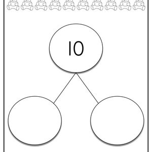 Number Bonds to 10 Math Worksheets, Numbers 1 to 10, Kindergarten ...