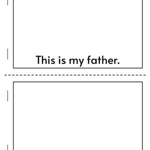 My Family Printable Booklet- Preschool and Kindergarten, Mini Booklet ...