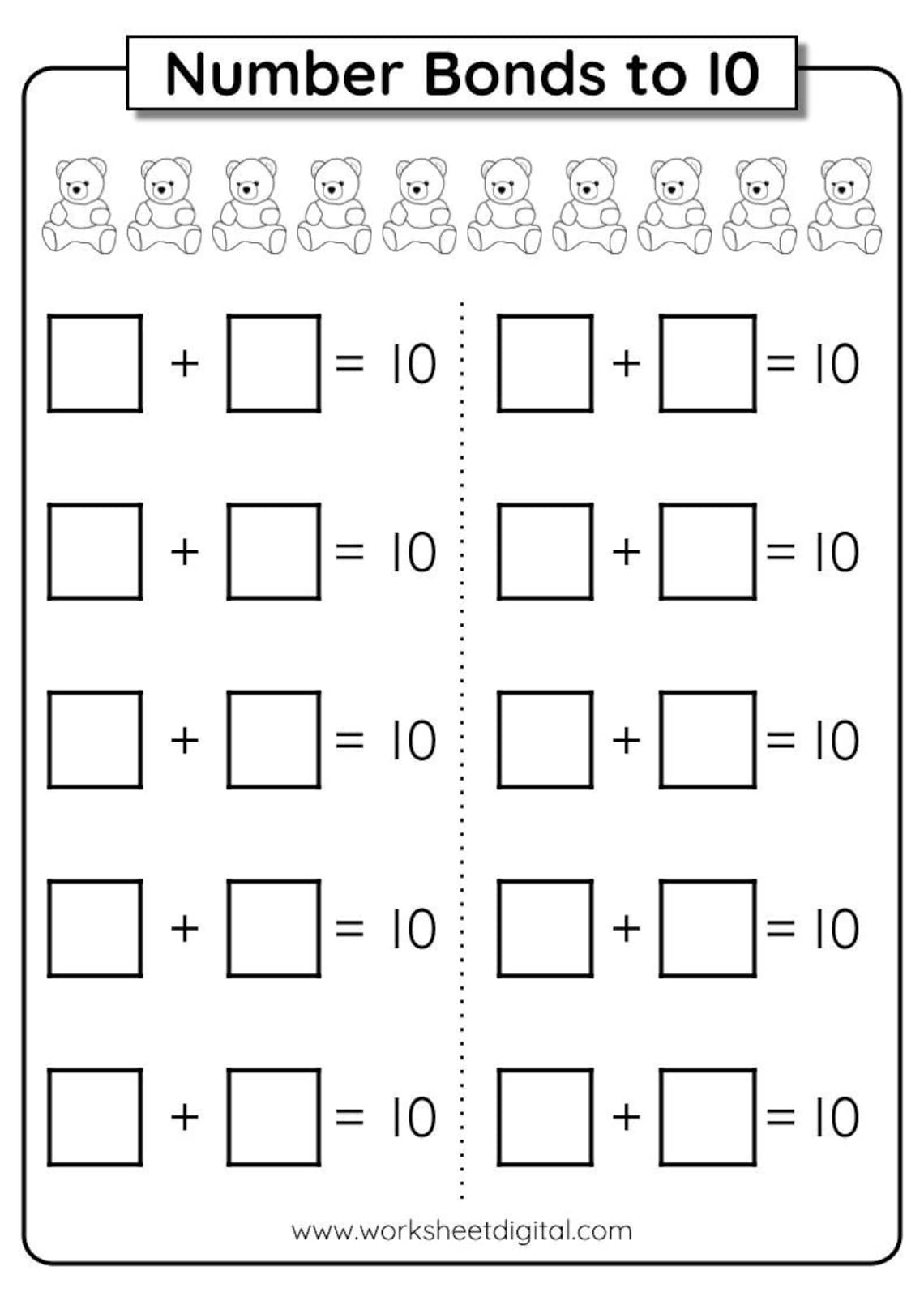 Number Bonds To 10 Math Worksheets Numbers 1 To 10 Kindergarten number-bonds-to-10-math-worksheets-numbers-1-to-10-kindergarten