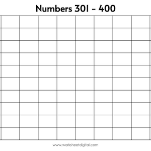 Number Charts 1 - 1000, Counting to 1000, Printable Black & White ...