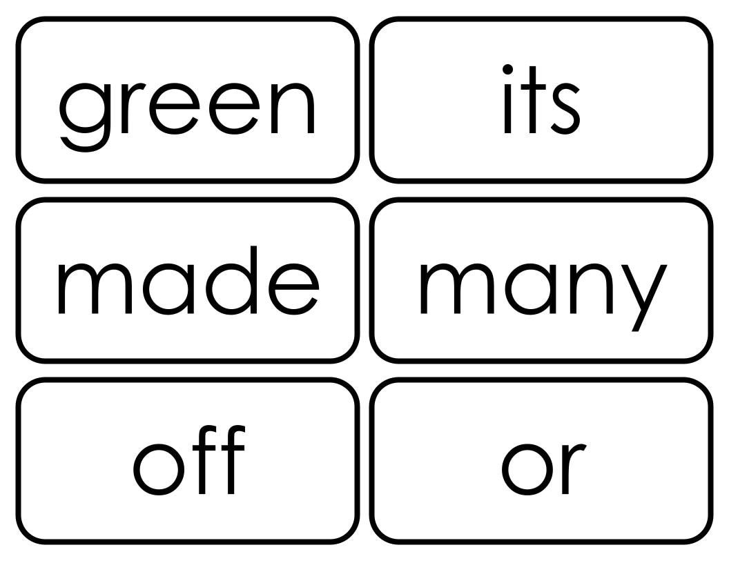 Printable Dolch Second Grade Sight Words Flashcards 46 Cards, Child ...