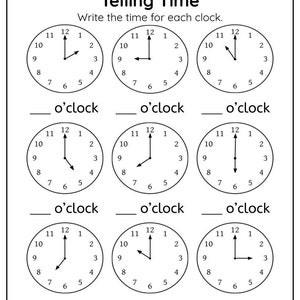 Telling Time Worksheet: Digital & Analog Clock Practice (PDF) - Etsy