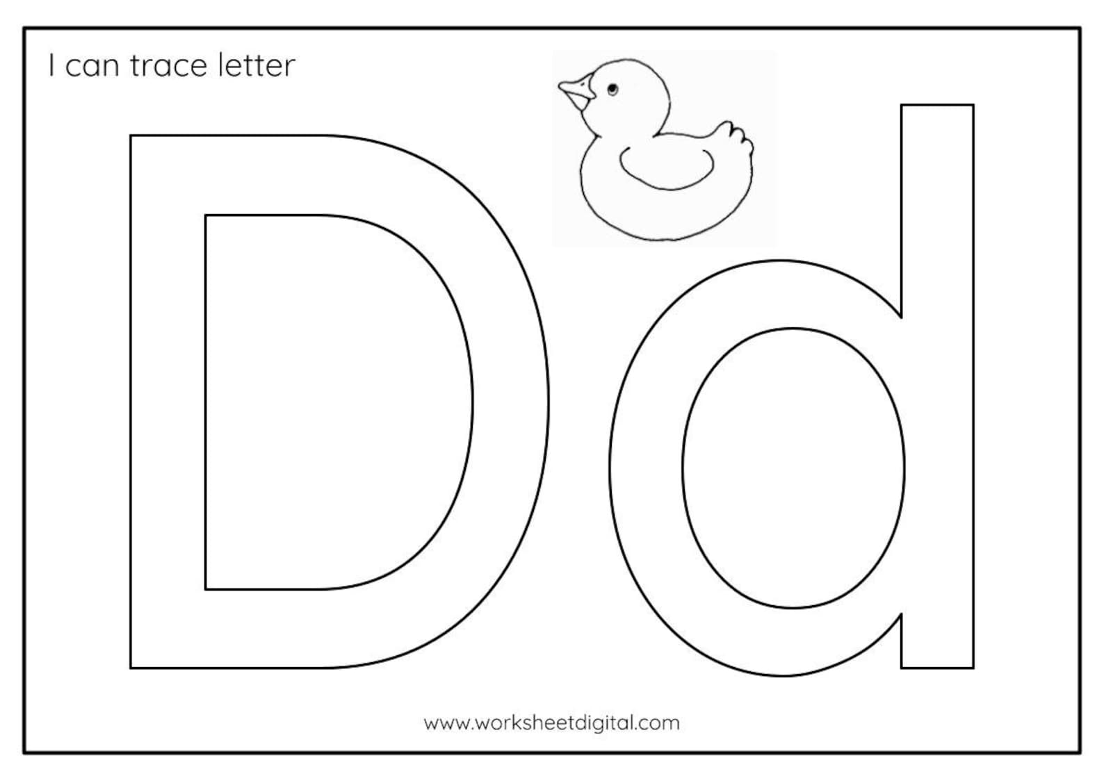 26 Printable I Can Trace the Letter Preschool, Kindergarten, Homeschool ...