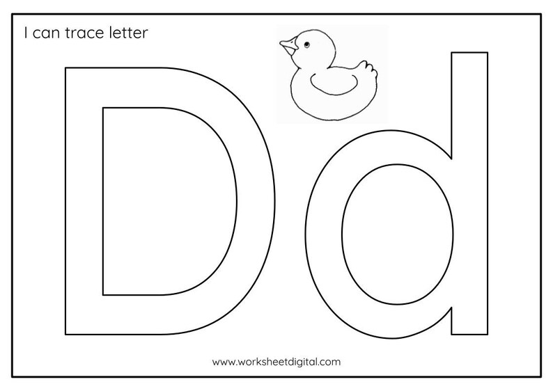 26 Printable I Can Trace the Letter Preschool, Kindergarten, Homeschool ...