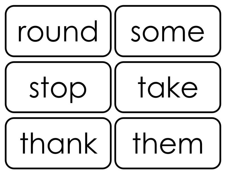 Printable Dolch First Grade Sight Words Flashcards 41 Cards - Etsy UK