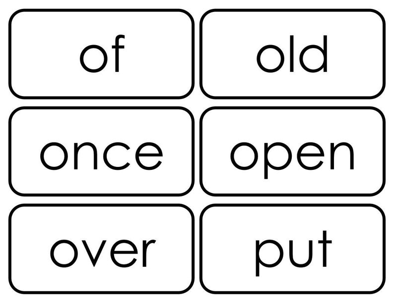 Printable Dolch First Grade Sight Words Flashcards 41 Cards - Etsy ...