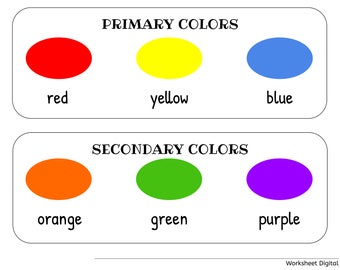 Primary Color Chart With Names