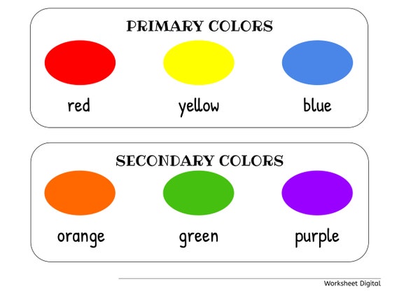 Mixing Colors Chart For Kids