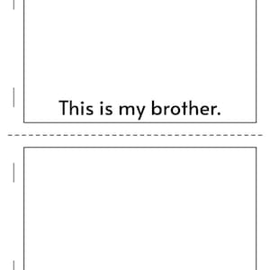 My Family Printable Booklet- Preschool and Kindergarten, Mini Booklet ...