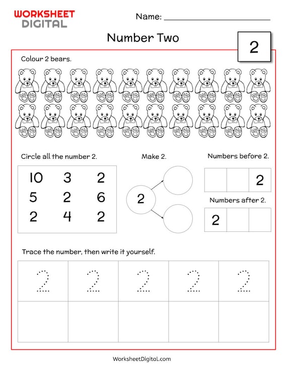 Hojas De Trabajo Para Contar Del 1 Al 20