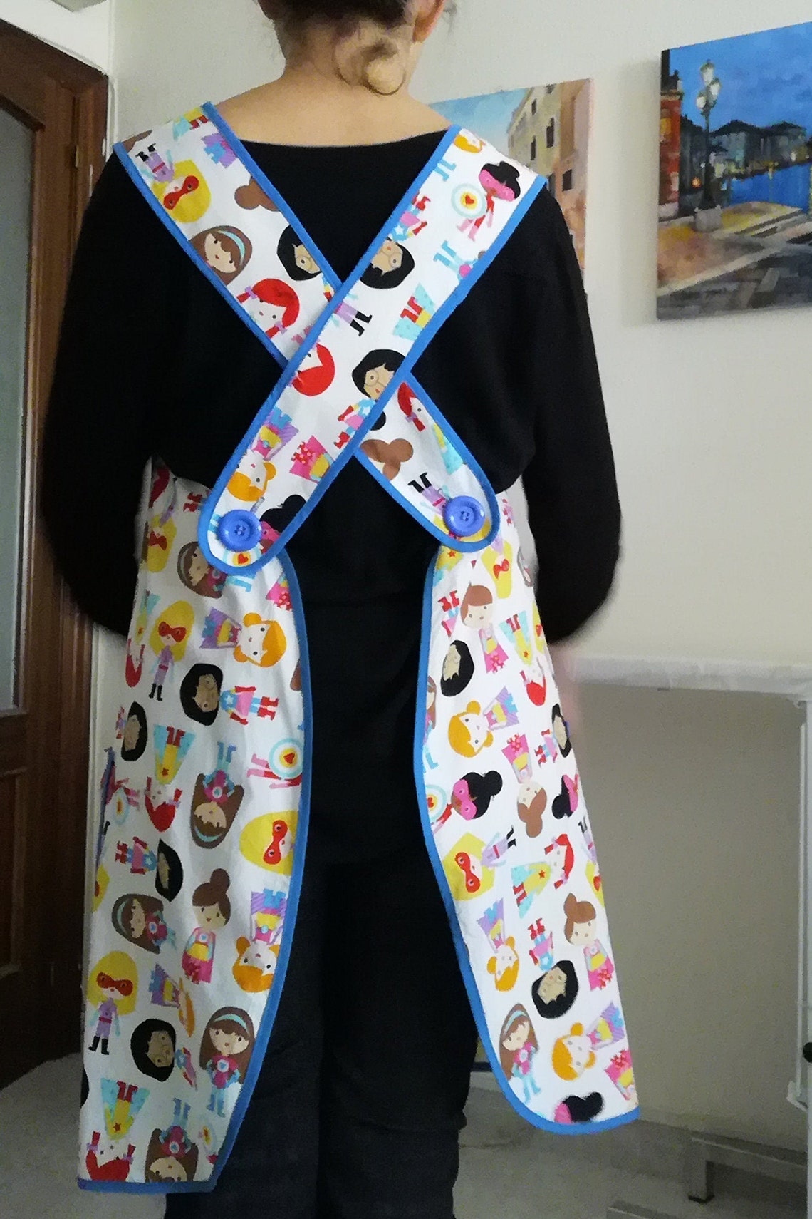 Japanese Apron Pattern Pdf/instructions in Spanish /instructions in ...