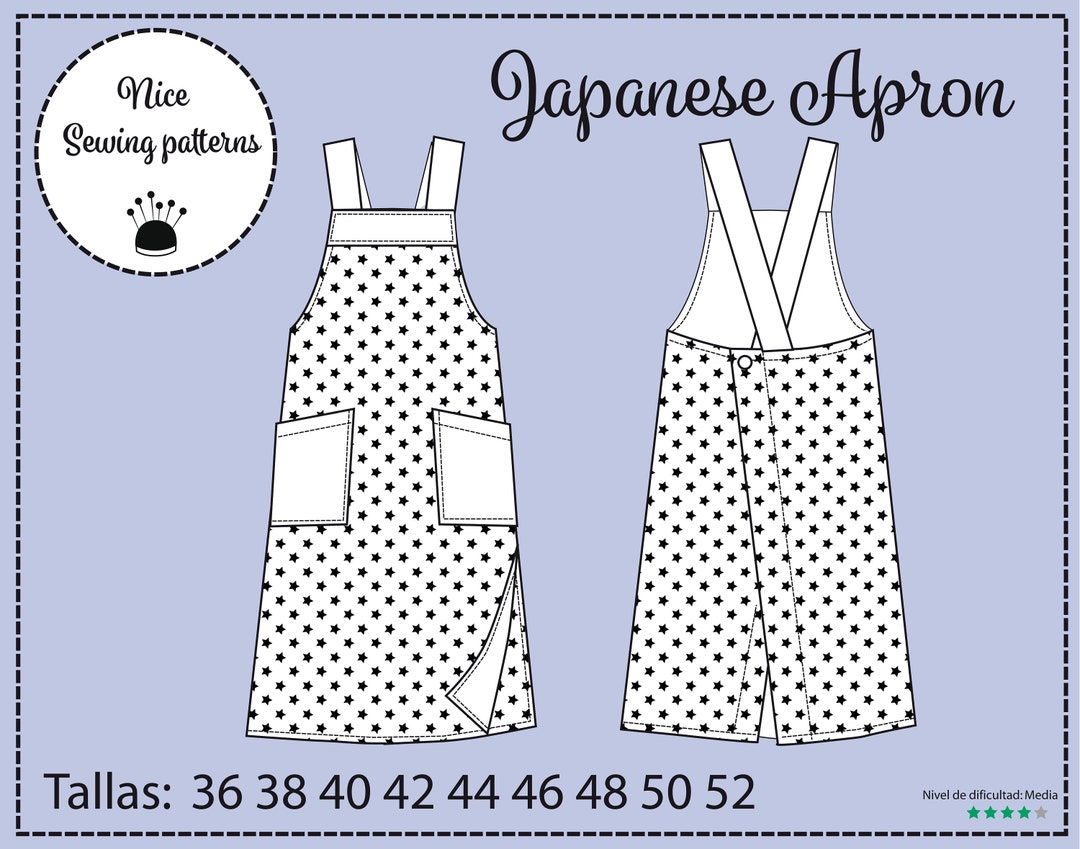 JAPANESE APRON PATTERN Pdf Instant Download - Etsy