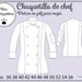 PDF Pattern of Women's Chef Jacket Print/all Sizes/woman Chef Jacket ...