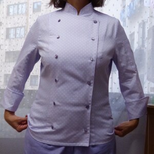 PDF Pattern of Women's Chef Jacket Print/all Sizes/woman Chef Jacket ...