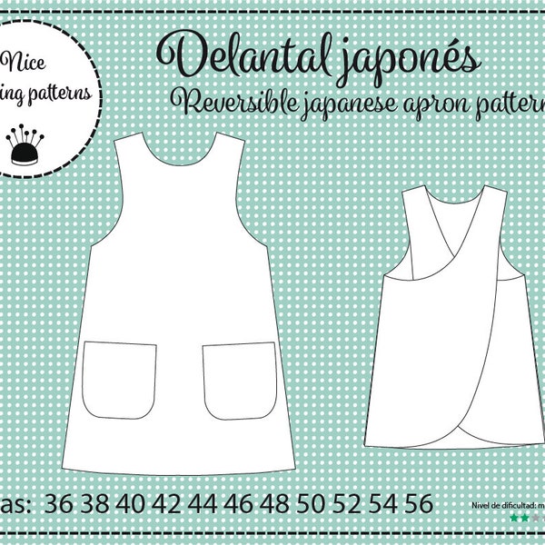 Japanese Apron Pattern - Etsy