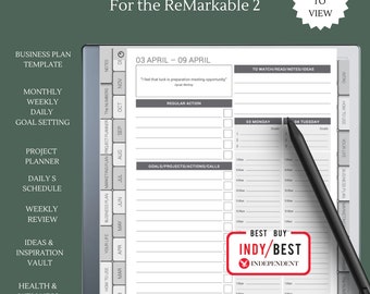 Remarkable 2 Template 2023 - Etsy
