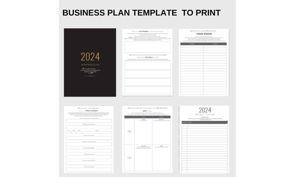Business Plan Template. A Step by Step Guide to Creating Your Business ...