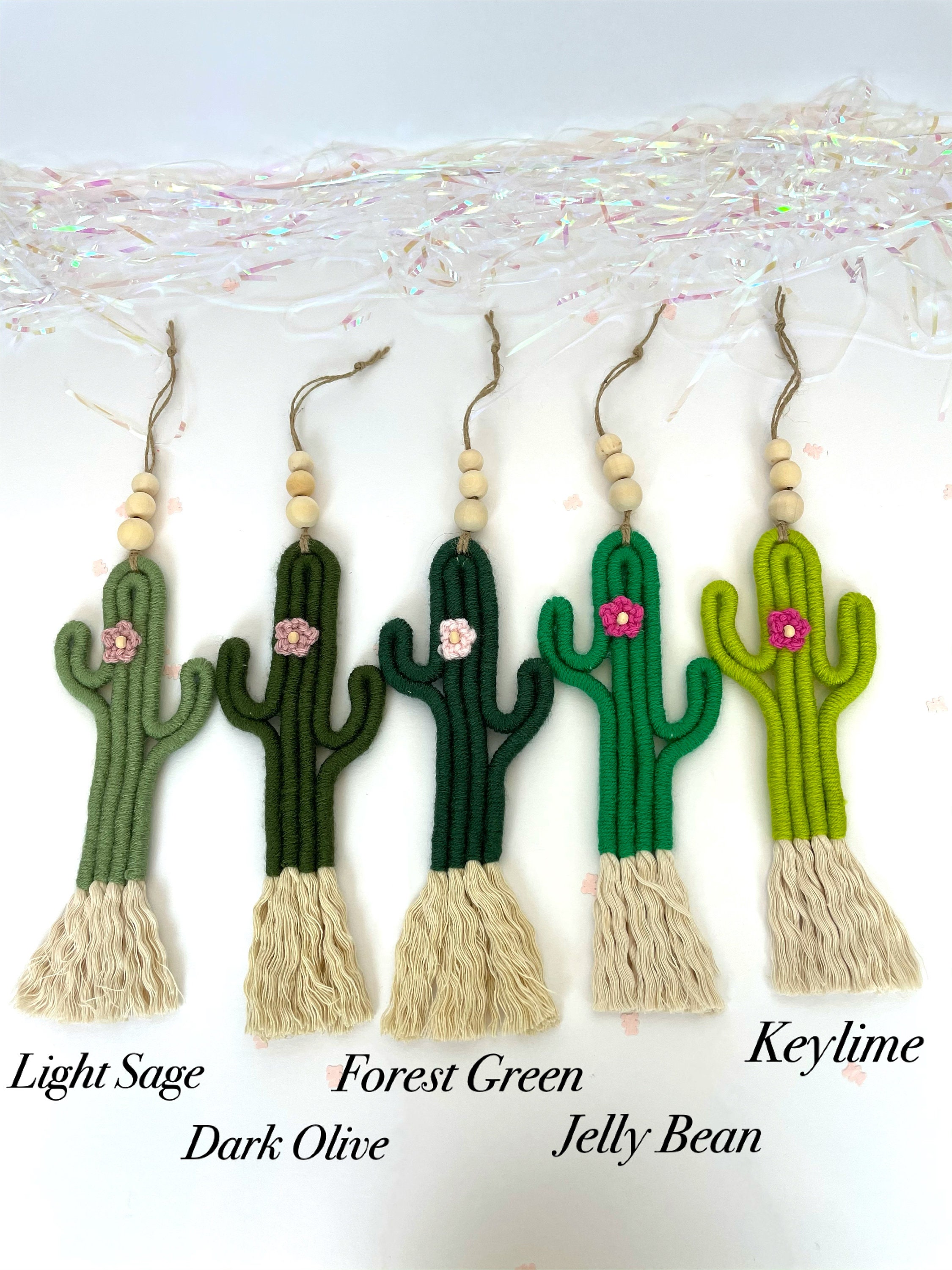 Cactus Macrame, Cactus Wall Decor, Cactus Ornament, Saguaro Decor ...
