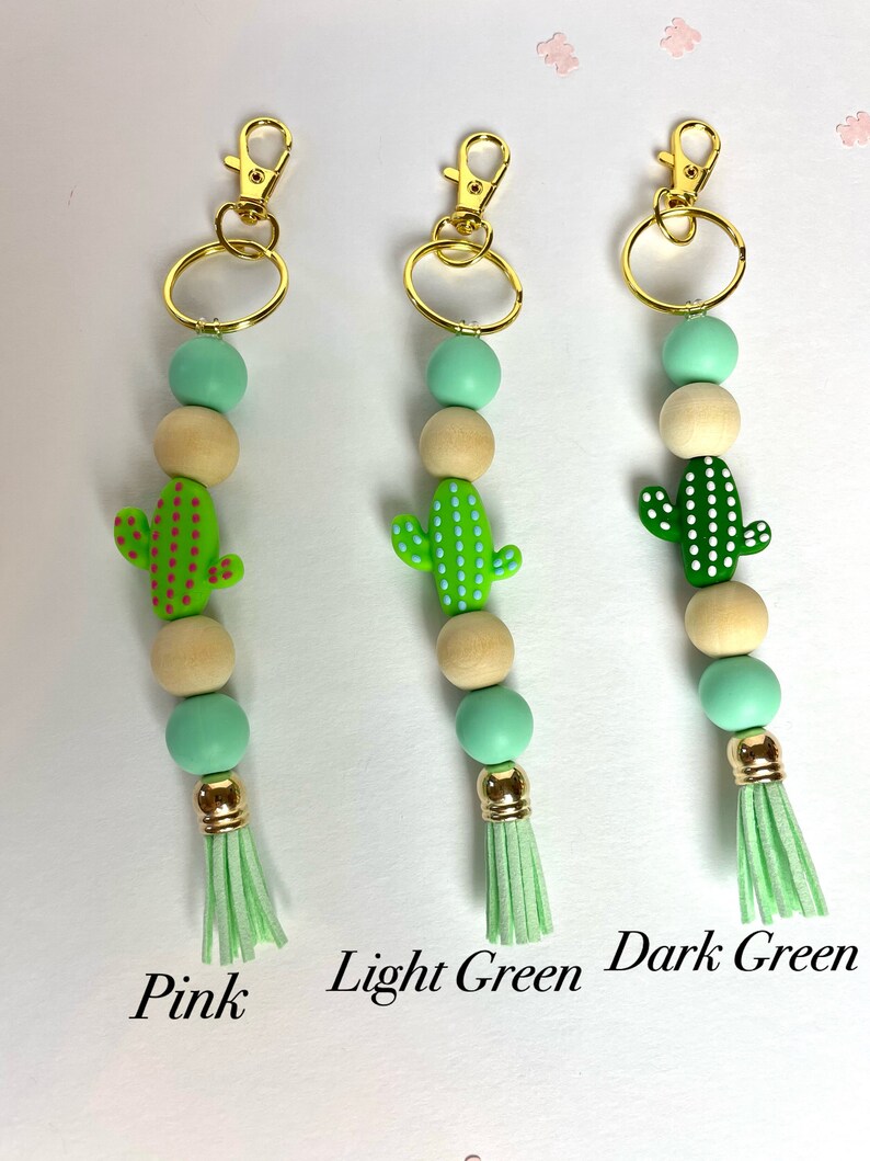 Cactus Keychain, Cactus Accessory, Bag Keychain, Tassel Keychain, Purse ...
